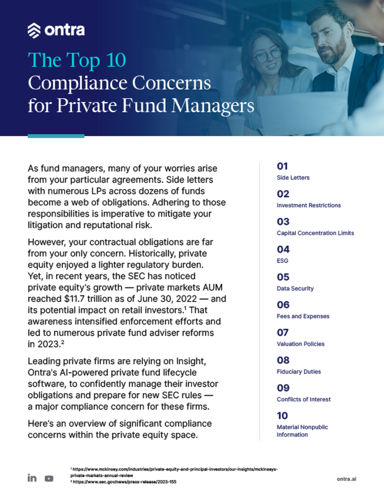 Guide: The Top 10 Compliance Concerns for Private Fund Managers (2024 ...