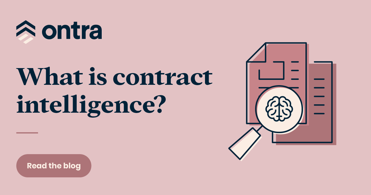 What is contract intelligence? | Ontra