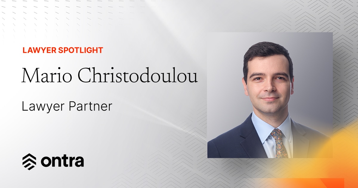 Ontra lawyer spotlight: Mario Christodoulou | Ontra