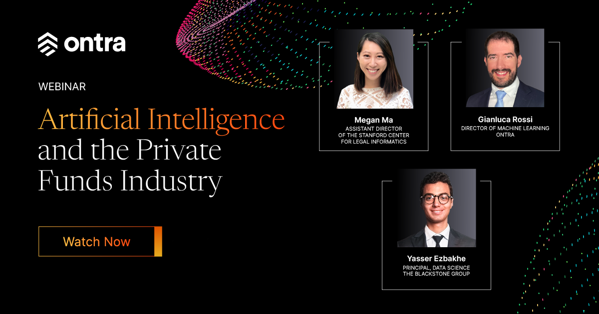 Webinar: Artificial Intelligence and the Private Funds Industry | Ontra
