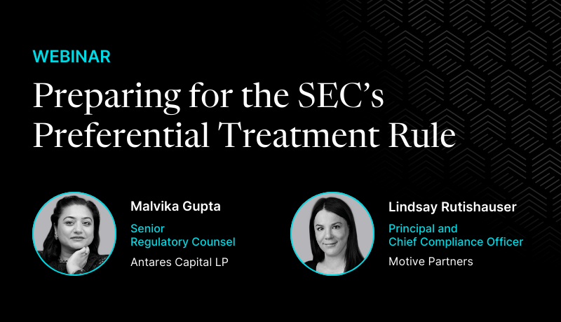 Implementing the SEC's Preferential Treatment Rule | Ontra