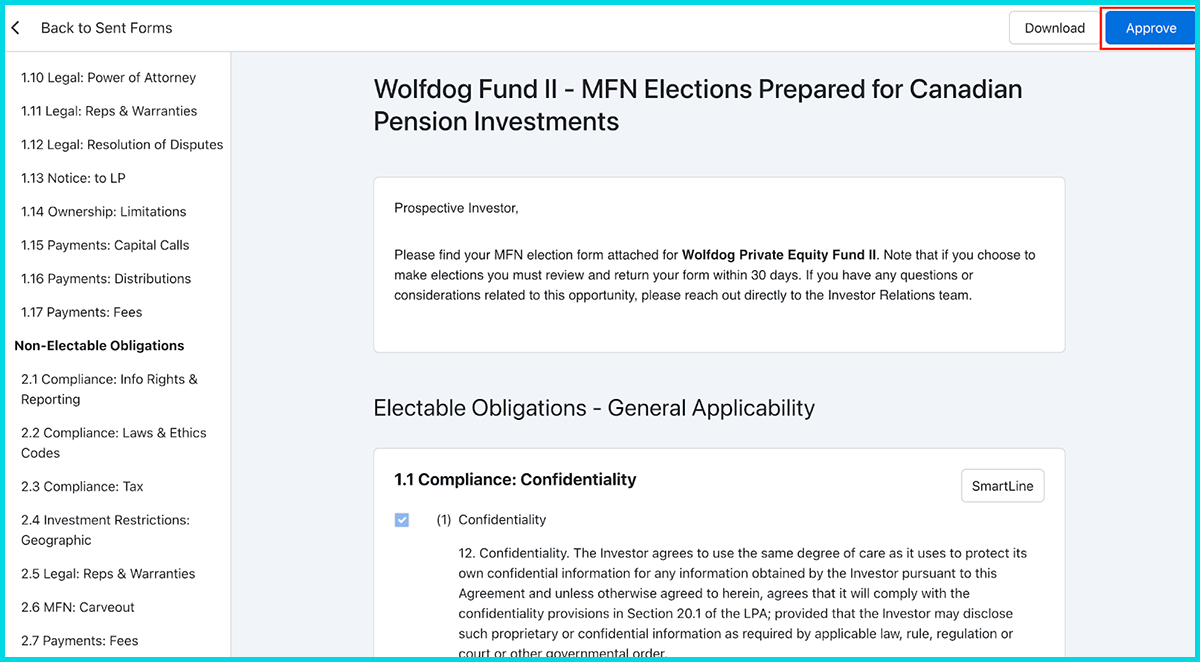 Digital MFN Elections Enhances Investor Experience