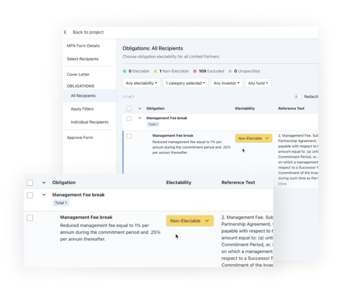 Digital MFN Election Process | Ontra
