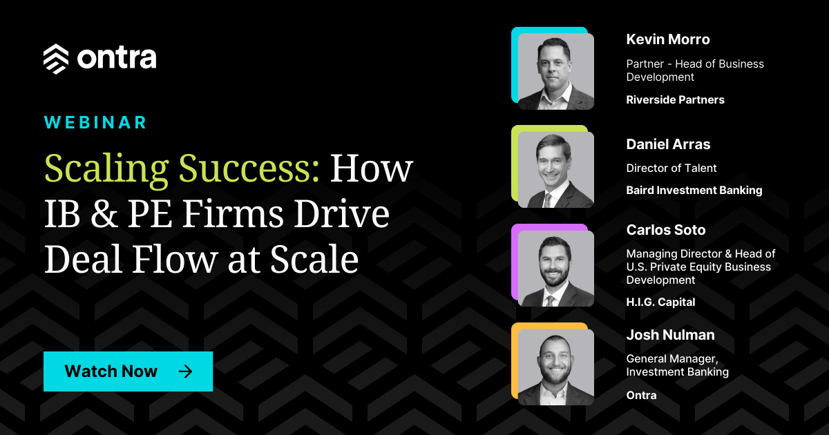 Webinar: How to Scale Deal Flow for IB & PE Firms