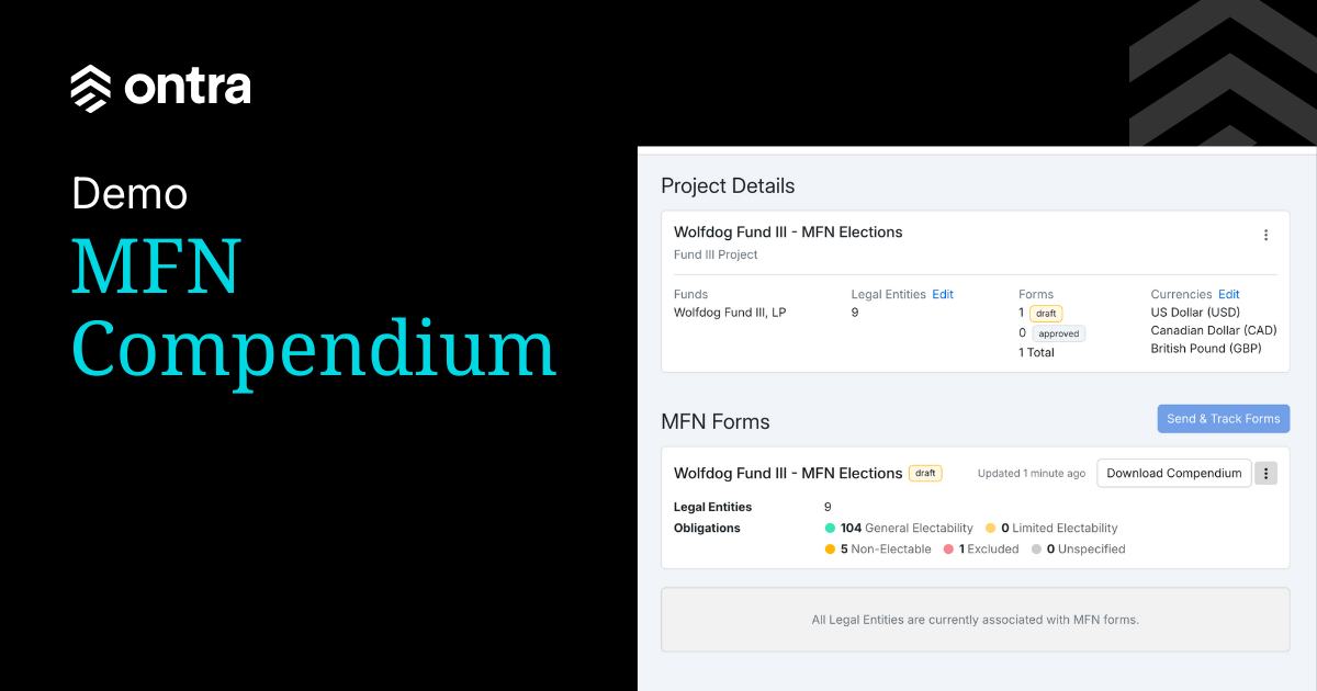 See Ontra’s Insight for Funds AI-powered MFN solution in Action